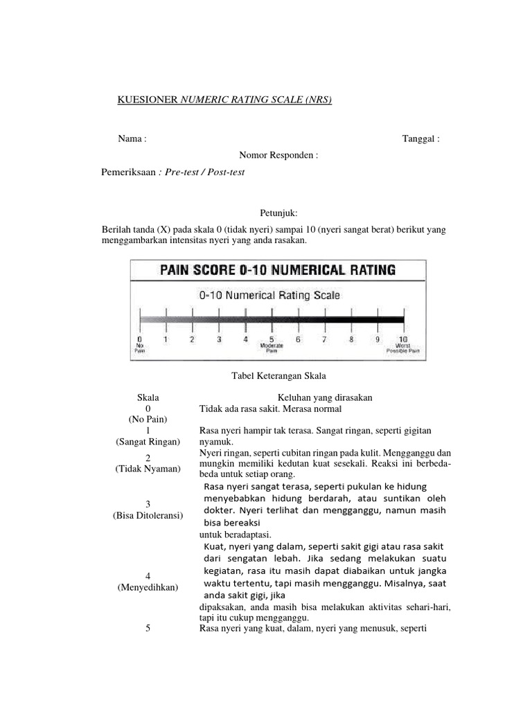 Kuesioner NRS | PDF