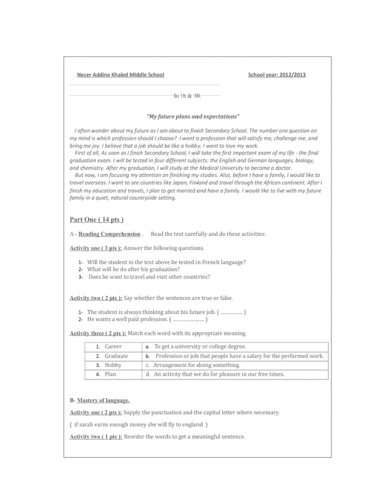 Taller Grado 10 Frist Conditional Future Simple | PDF