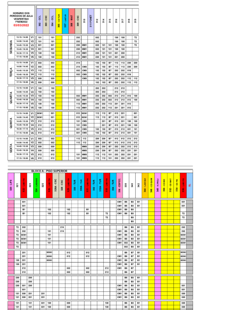 Mapa Salas 2vespertino 03032022 | PDF