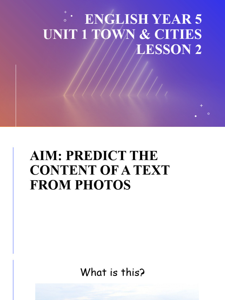 English Year 5 Lesson 2 Pdf