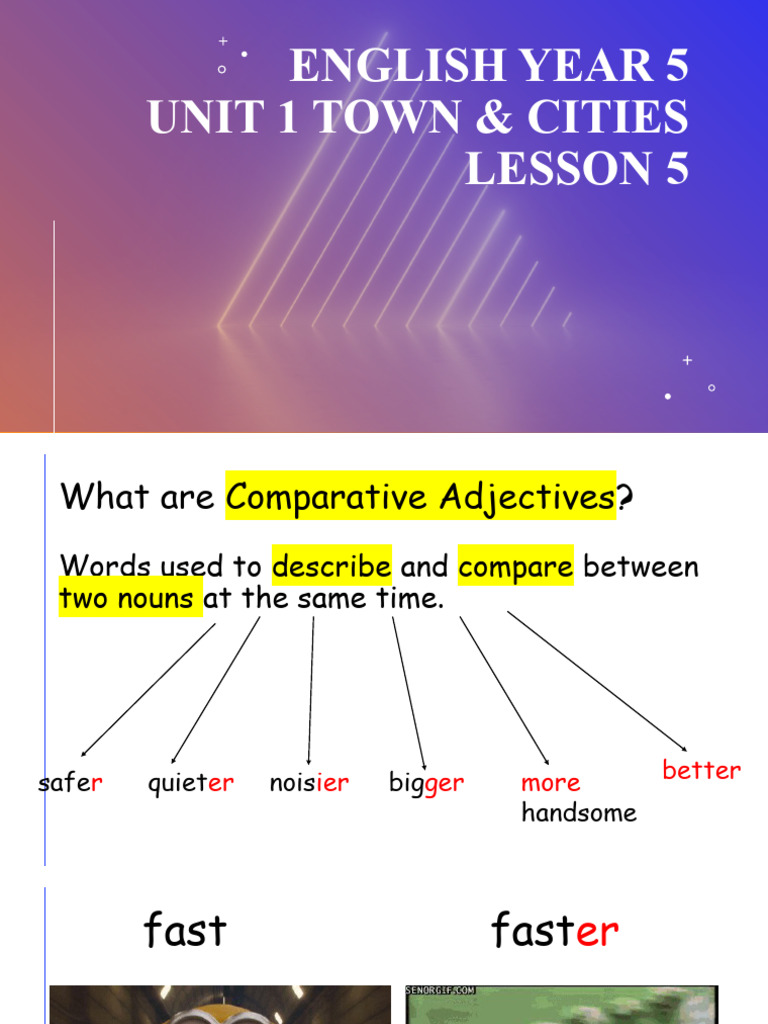 English Year 5 Lesson 5 | PDF | Adjective | English Language