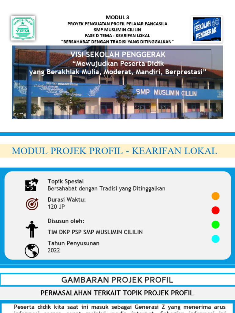 Modul p5k3 Kearifan Lokal Smpmrevisi | PDF