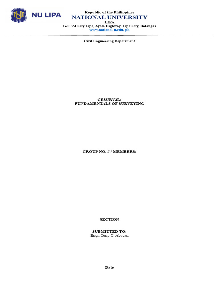 Laboratory Report - Traverse Surveying | Download Free PDF | Surveying ...