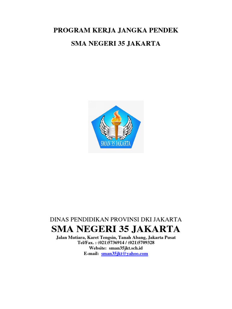 PROGRAM KERJA JANGKA PENDEK 2223 SMA 35 Fix | PDF