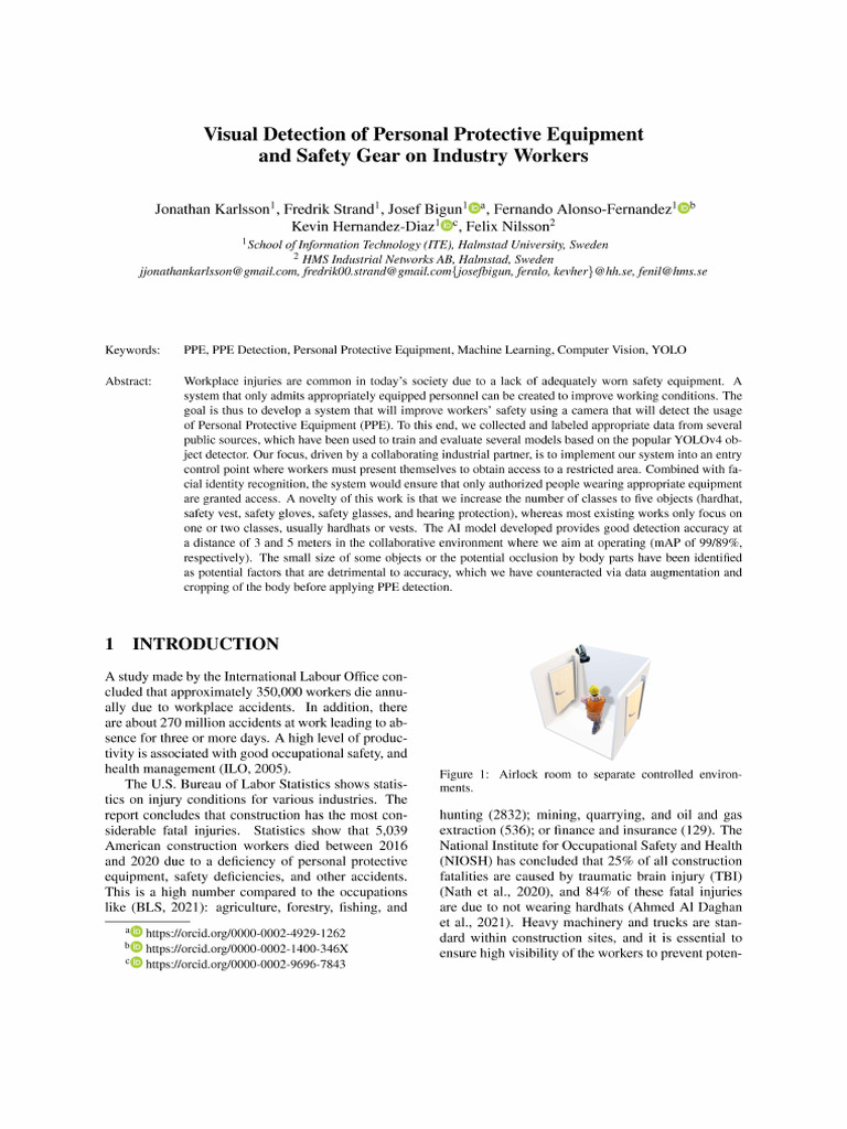 Visual Detection Of Personal Protective Equipment And Safety Gear On Industry Workers Pdf