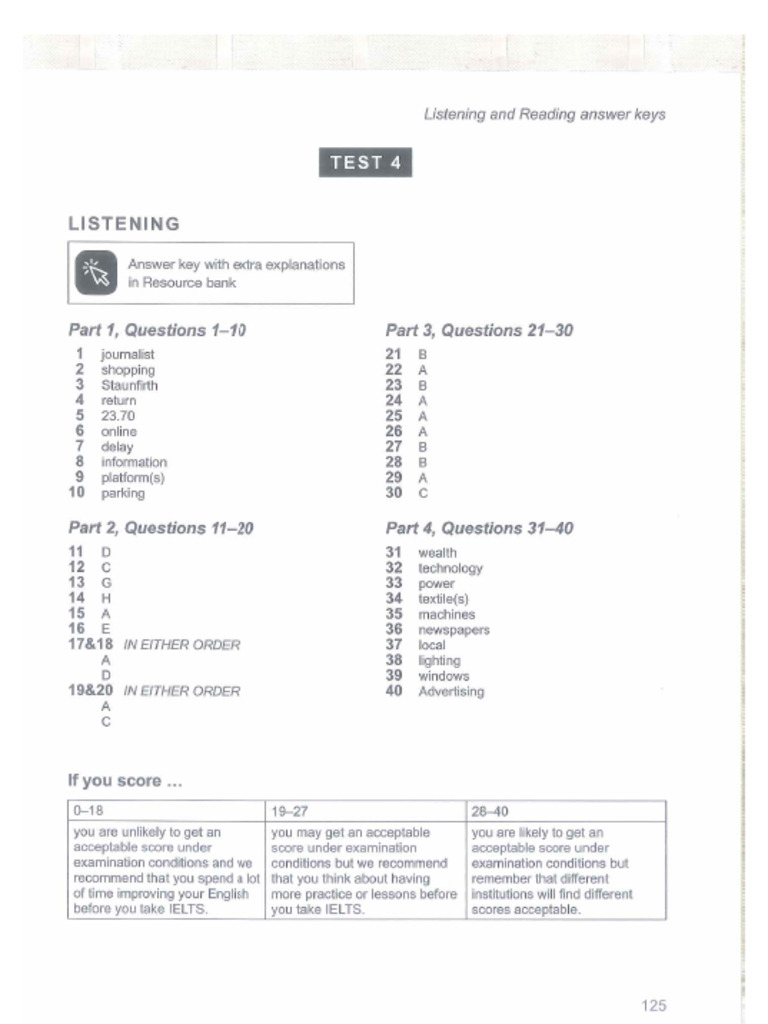 125-Reading Test 4 | PDF