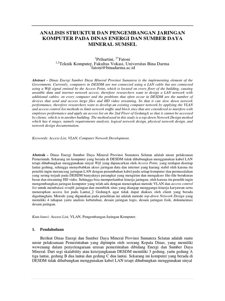 Tugas Rangkuman Jurnal Analisis Struktur Dan Pengembangan Jaringan ... Tugas Rangkuman Jurnal Analisis Struktur Dan Pengembangan Jaringan ...