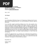 Application Letter DPWH | PDF | Educational Stages | Qualifications