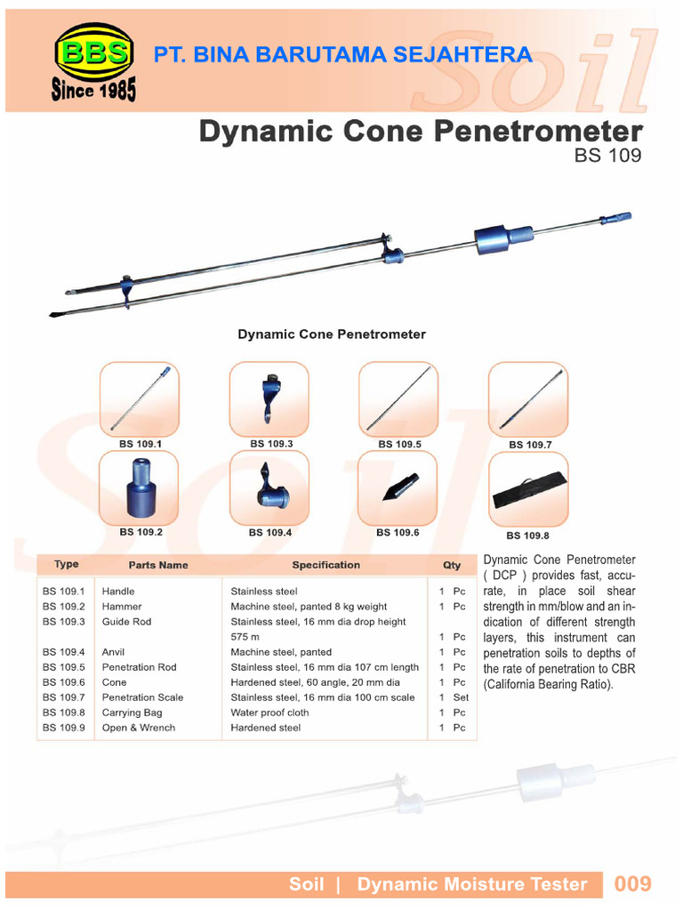 Dynamic Cone Penetrometer | PDF