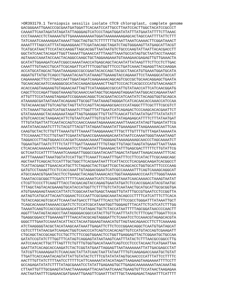 Sequence Fasta | PDF