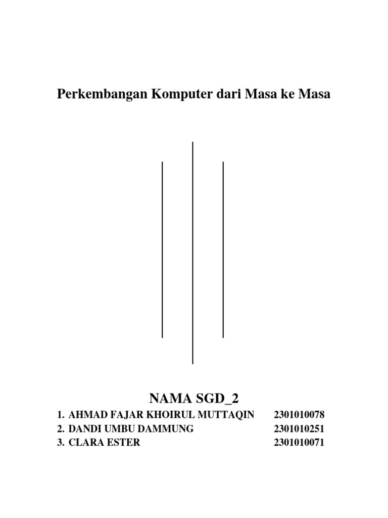SGD - 2 - Perkembangan Komputer Dari Masa Ke Masa | PDF