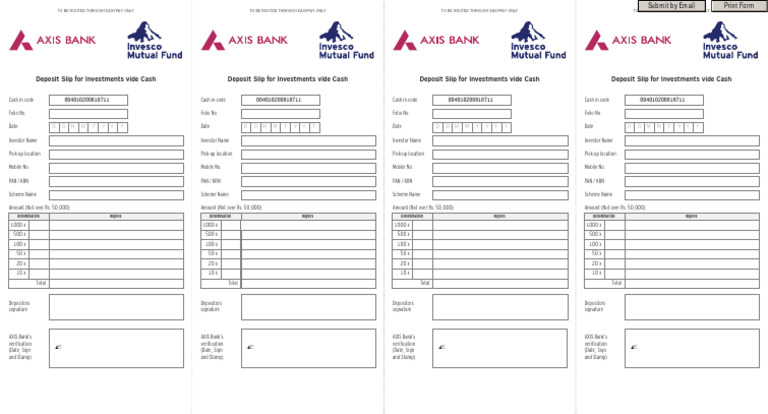 Classic Deposit Slip Example | PDF | Deposit Account | Money