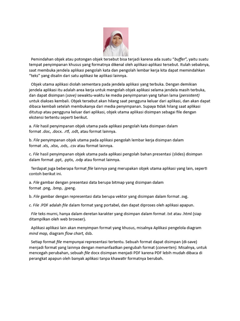 C. File .PDF Adalah File Dalam Format Yang Portabel, Dan Dapat Diproses Oleh Aplikasi Apapun | PDF