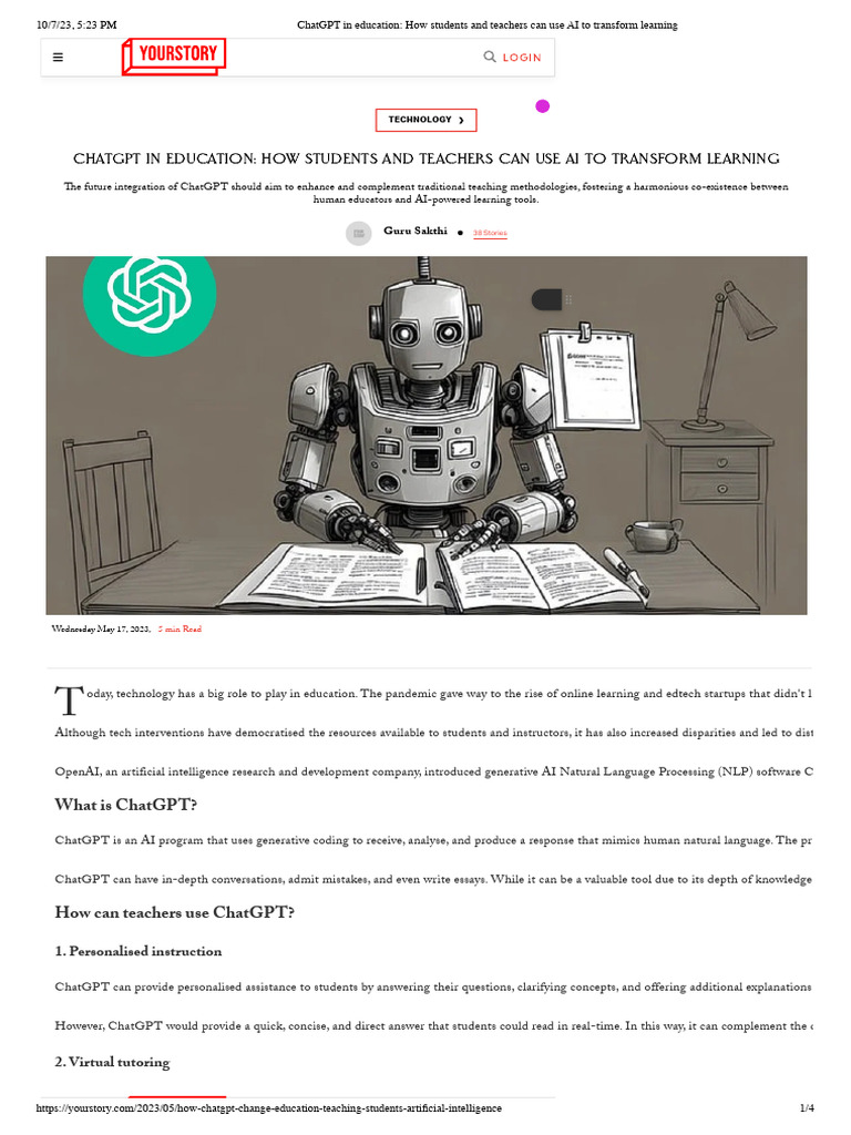 ChatGPT in Education - How Students and Teachers Can Use AI To ...