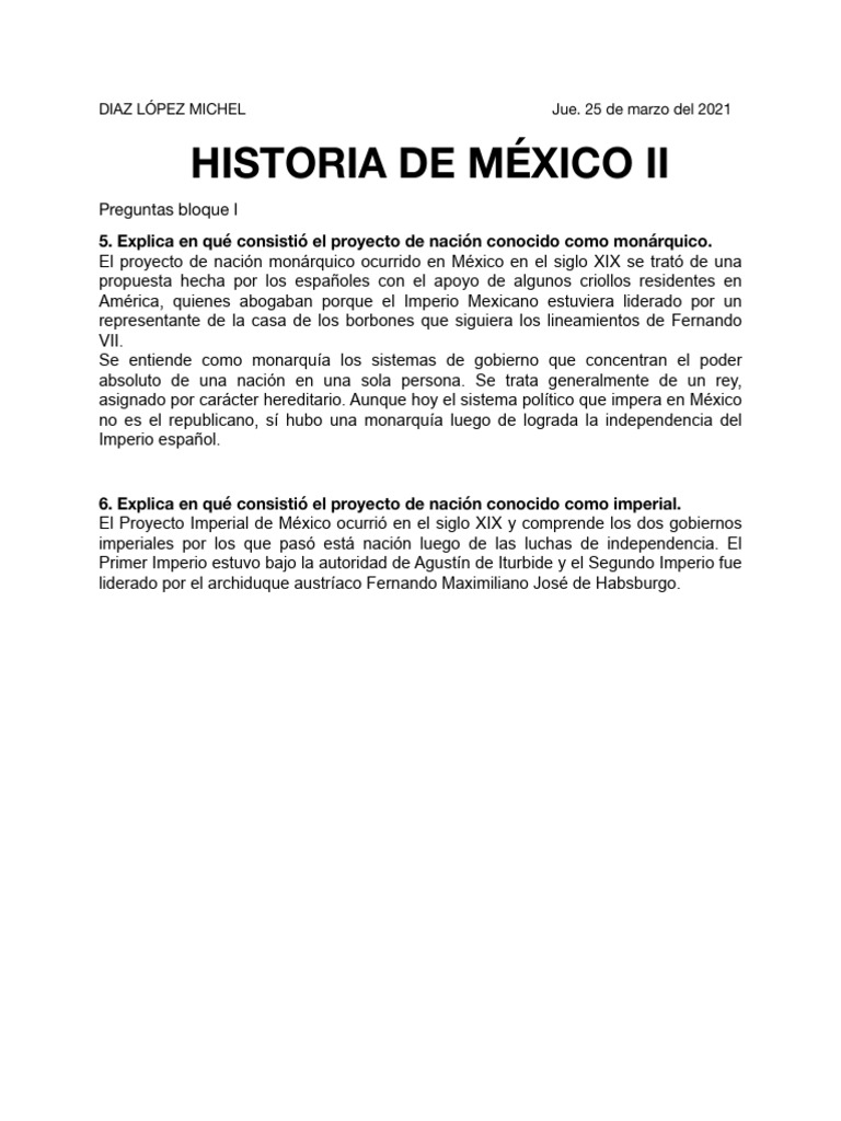 Historia De Mexico Pdf