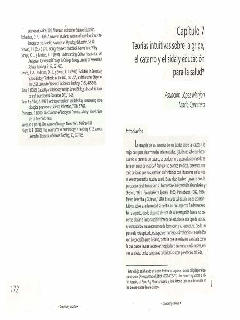 Lectura 6 López Manjón. Cap. 7 | PDF | Influenza | Resfriado comun