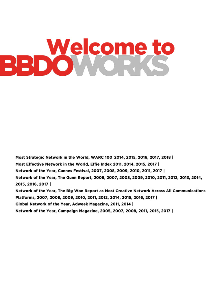 BBDO WORKS - Presentation To SH Team | PDF | Brand | Mercedes Benz