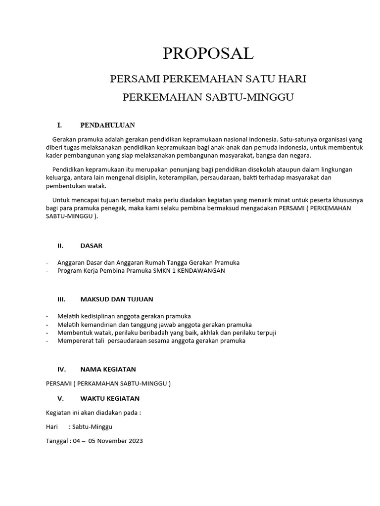 Nadya 'Proposal Kemah'-1-1 | PDF