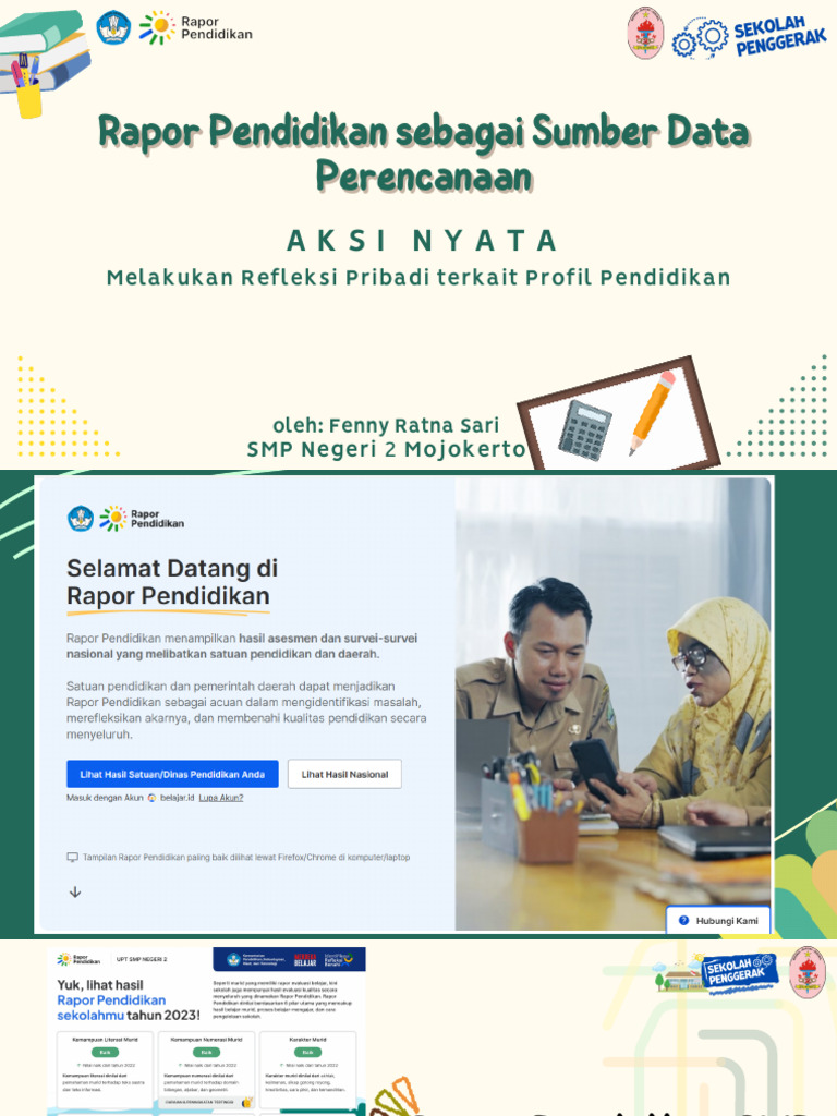 Aksi Nyata Topik Rapor Pendidikan | PDF | Ilmu Sosial | Kesehatan Holistik