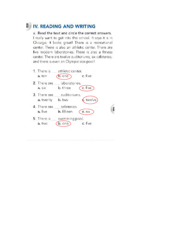There Is There Are Reading | PDF