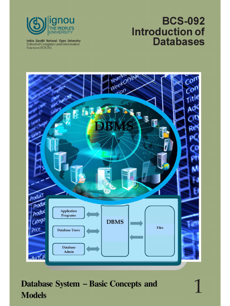 Block 1 14 Bcs Introduction To Database Pdf Databases Database