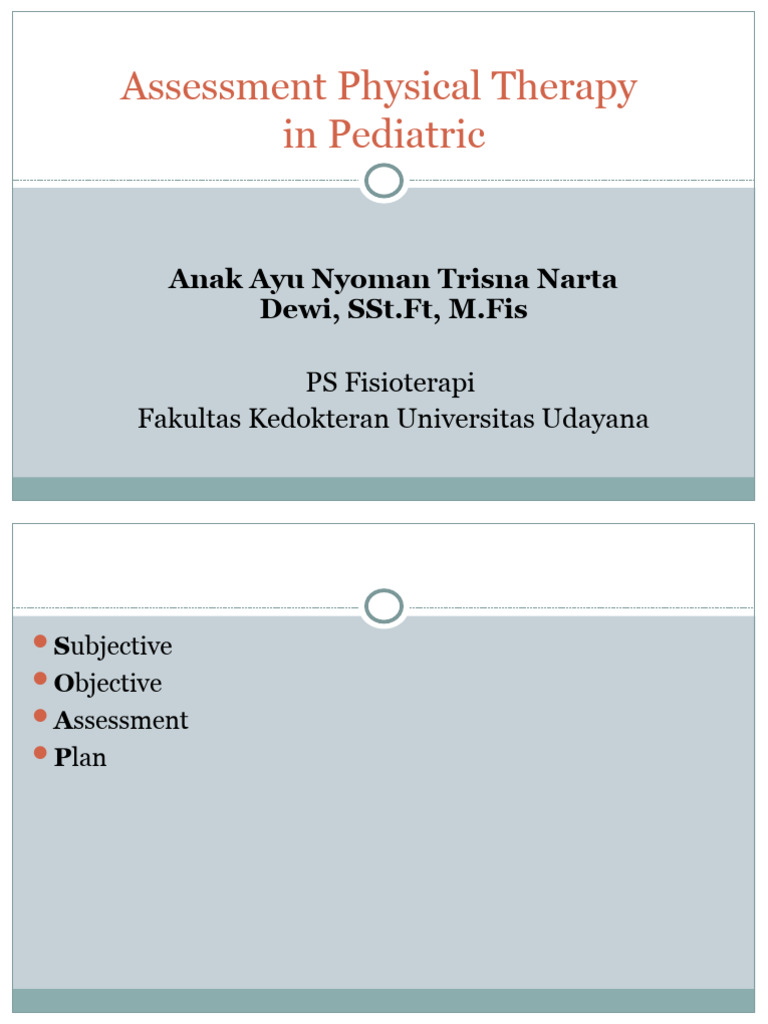 Assessment in Pediatric | PDF