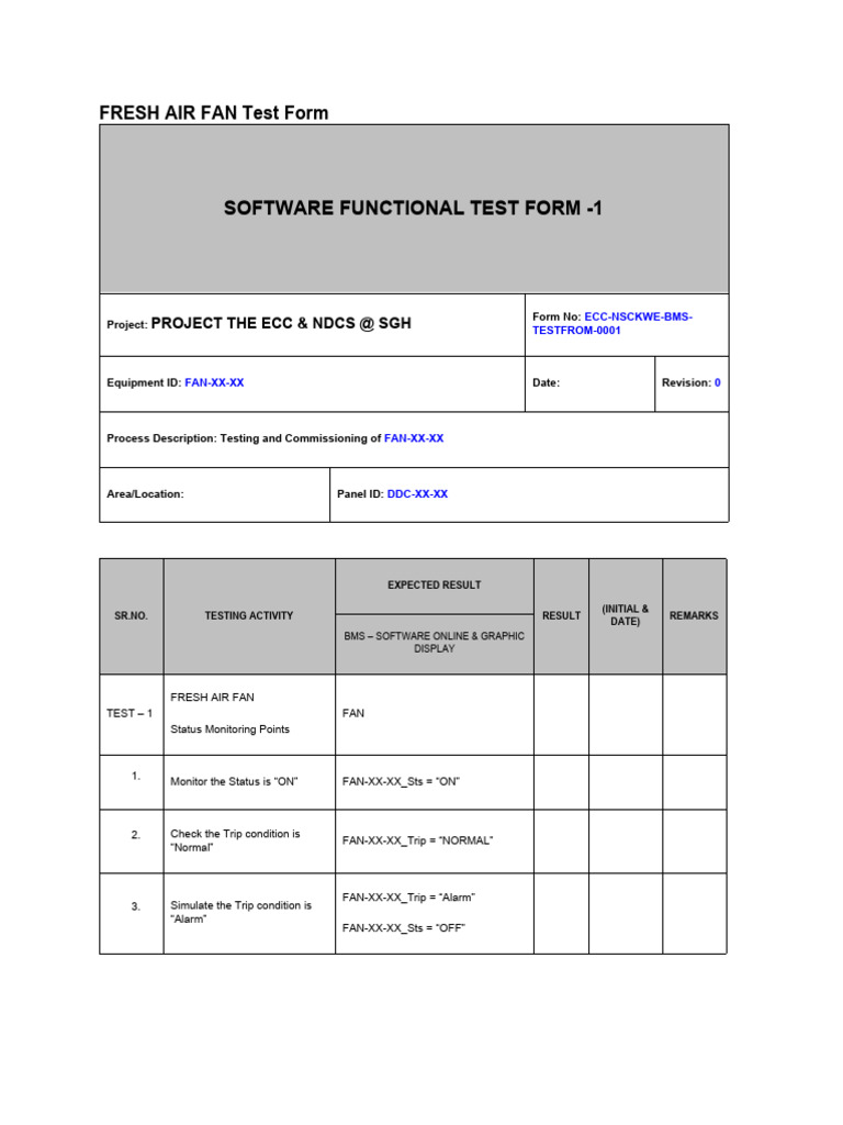 BMS MV Fan (Package 1) System T&C | PDF | Pressure | Feedback