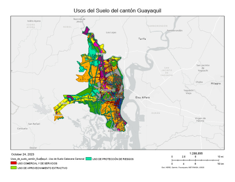 Uso Del Suelo Del Cantón Guayaquil | PDF