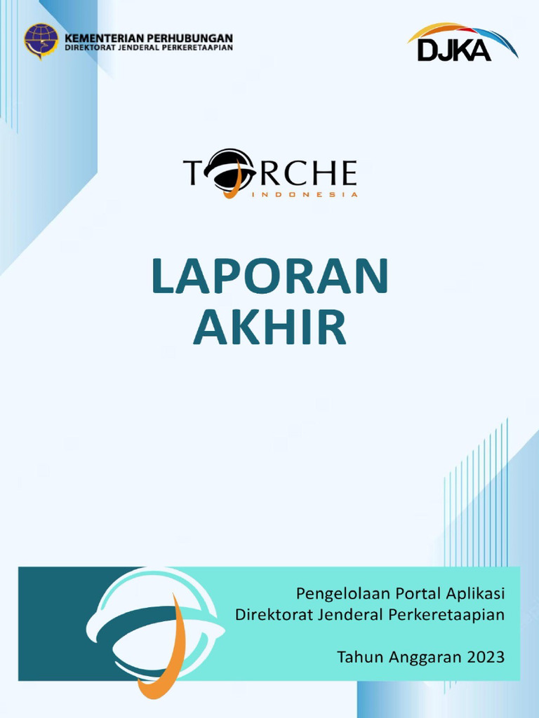 03 Lap Akhir - Pengelolaan Portal Aplikasi DJKA | PDF