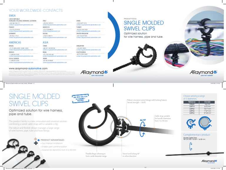 ARaymond Single-Molded-Swivel-Clips Booklet 2018 ToPrint | PDF ...