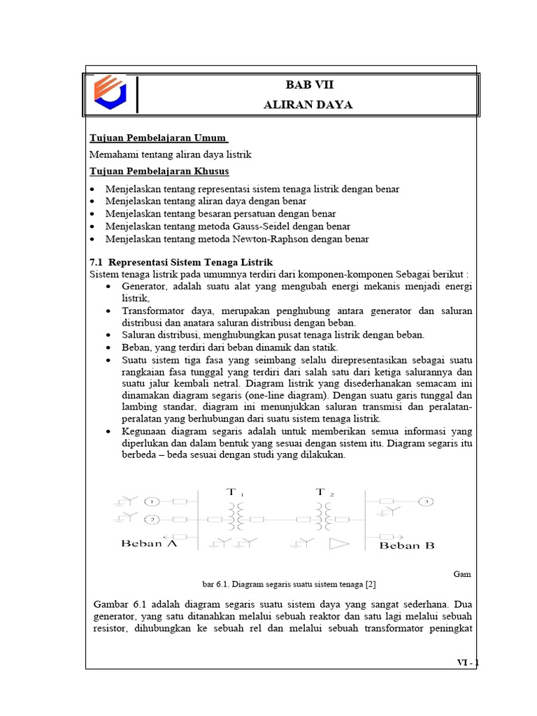 Aliran Daya Listrik | PDF | Teknologi & Rekayasa