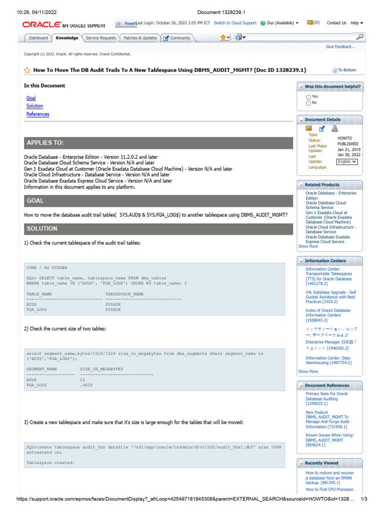 Audit Trail Config | PDF | Databases | Oracle Database