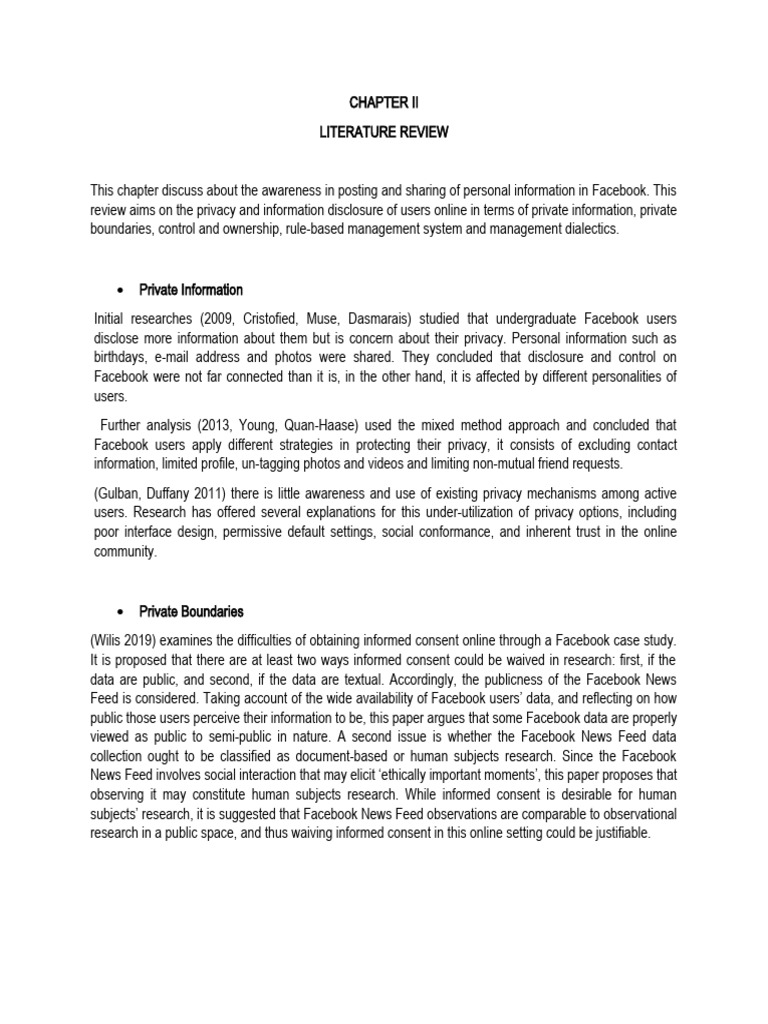 CHAPTER II Legiters | PDF | Privacy | Facebook