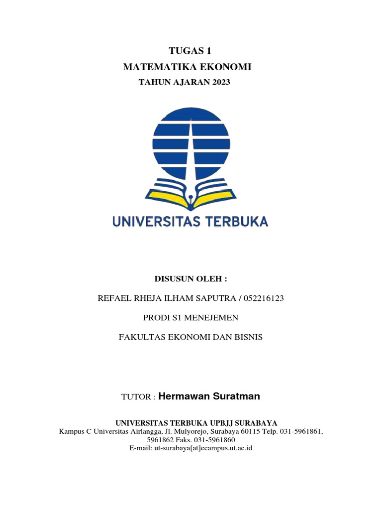 MTK Eko Tugas.1 Sesi 3 | PDF