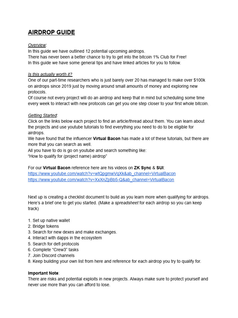 AIRDROP GUIDE | Download Free PDF | Computing | Information Technology