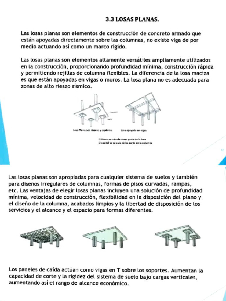Losa Plana Pdf Columna Hormigón