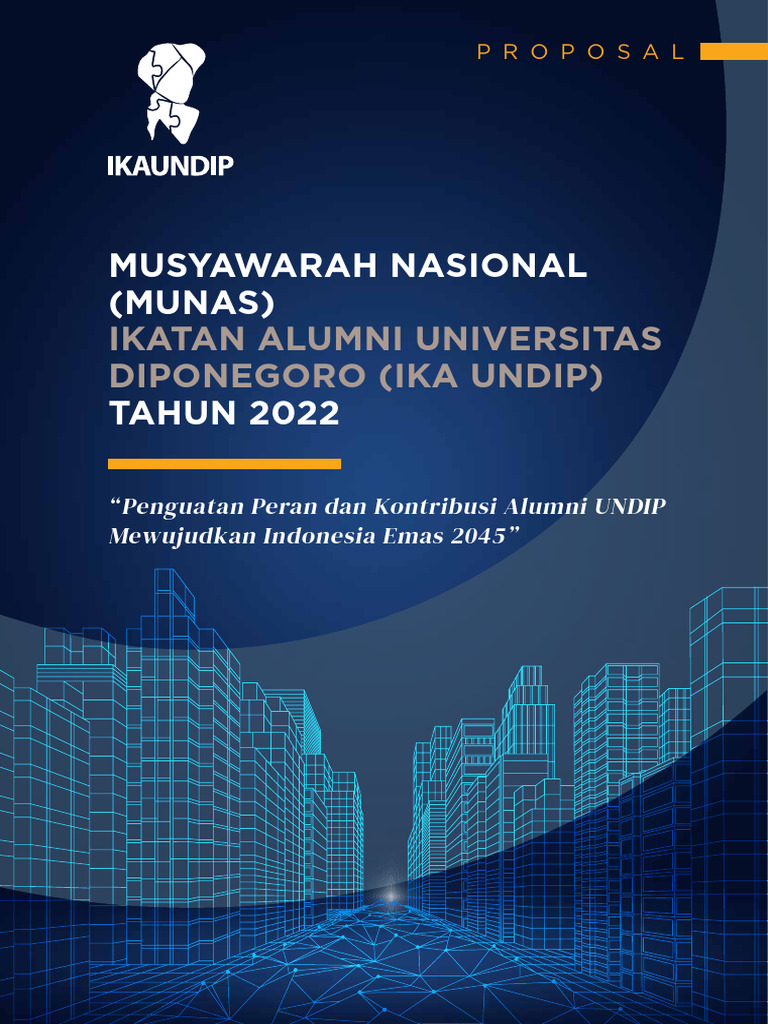 Proposal Munas Ika Undip 2022 - Fix | PDF