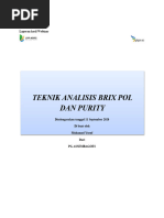 Teknik Analisis Brix di Pabrik Gula | PDF