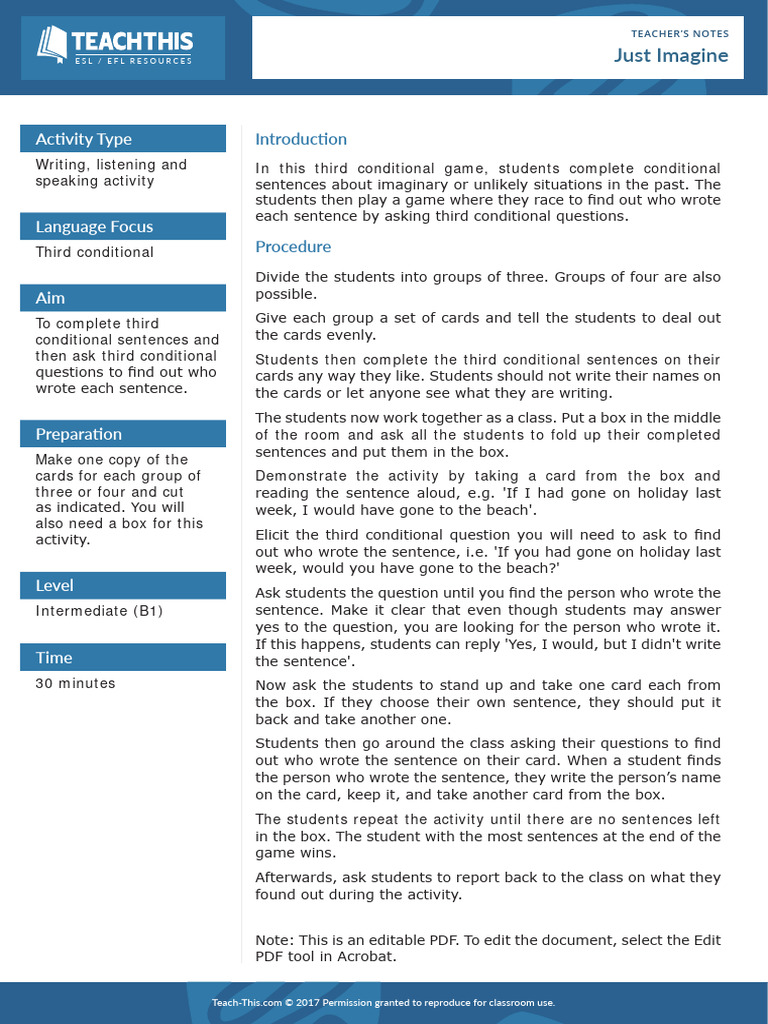 Just Imagine | PDF | English As A Second Or Foreign Language | Cognition