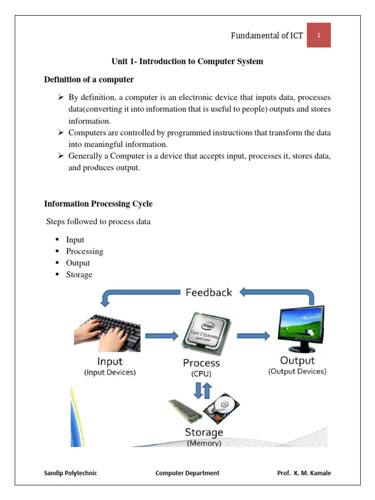 Unit 1 (Ict) | PDF | Computer Network | Printer (Computing)