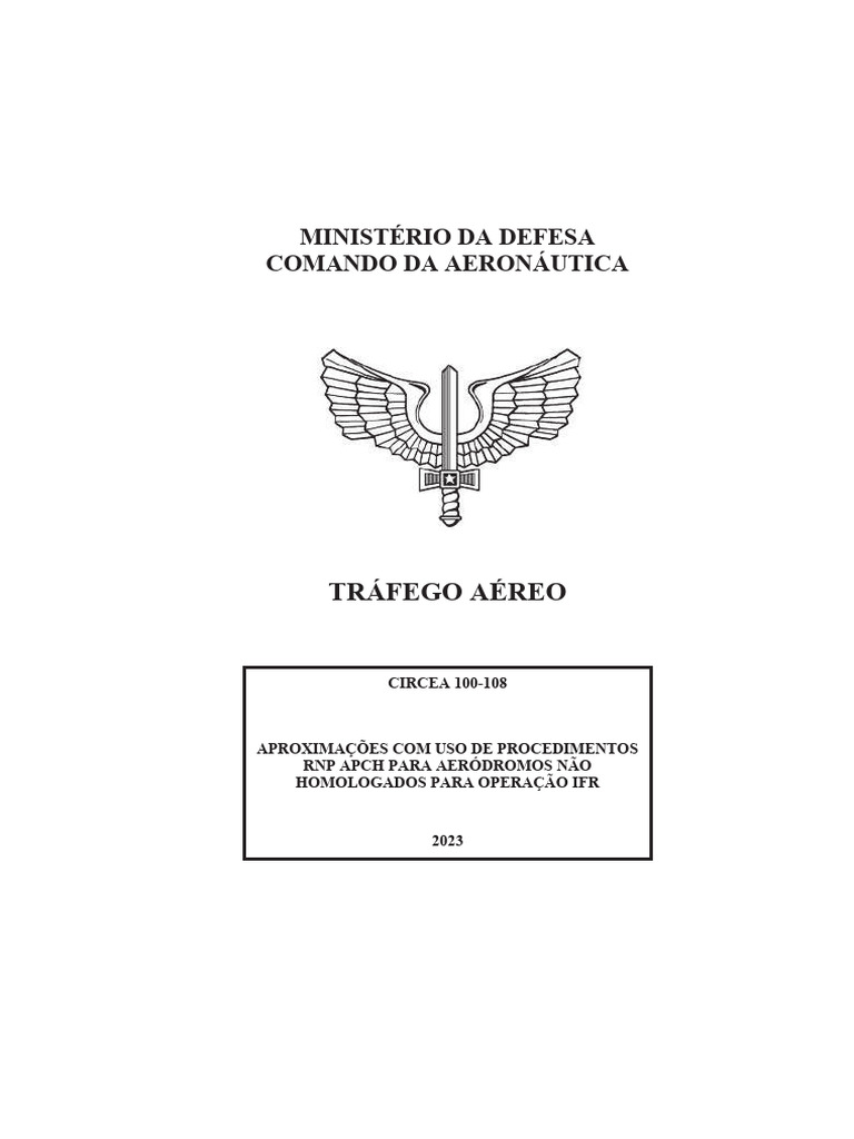 Procedimentos RNP APCH para IFR 2023 | PDF | Regras de voo por ...