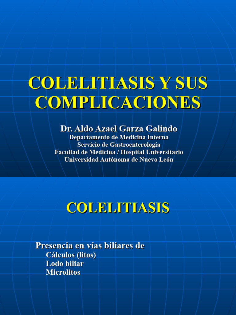 Colelitiasis | PDF | Órgano (anatomía) | Especialidades Medicas