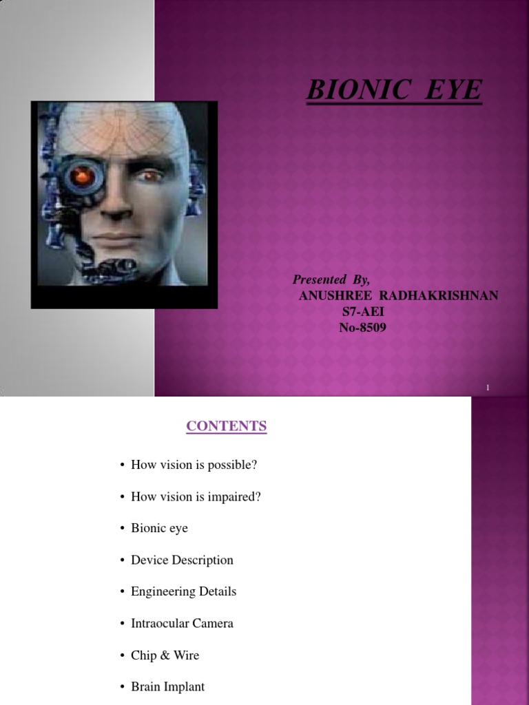 Bionic Eye | PDF | Visual Perception | Eye
