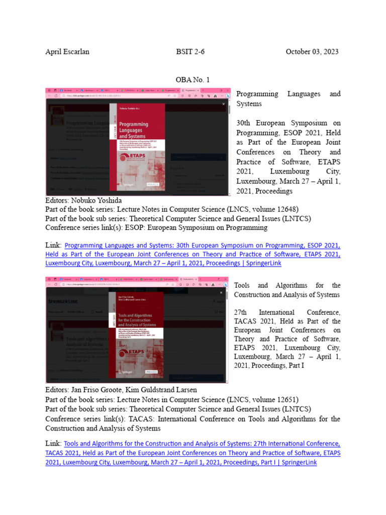 Itec 55 - Oba 1 | PDF | Computing | Computer Science