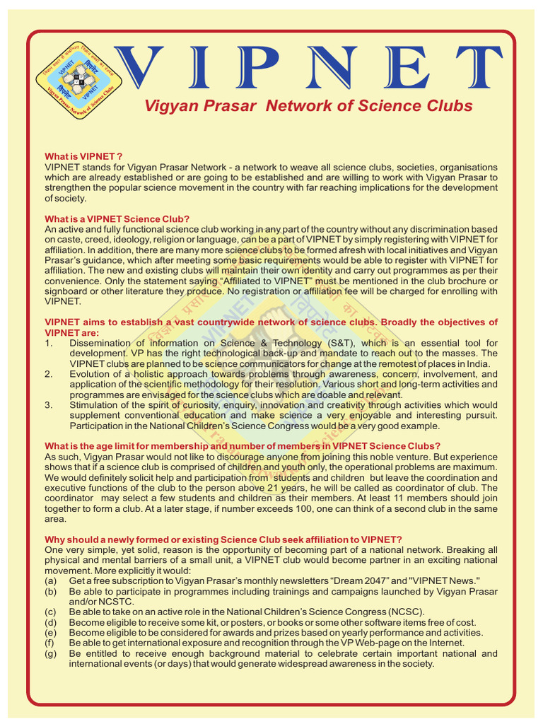 Vipnet Affilation Form English 19 | PDF | Science