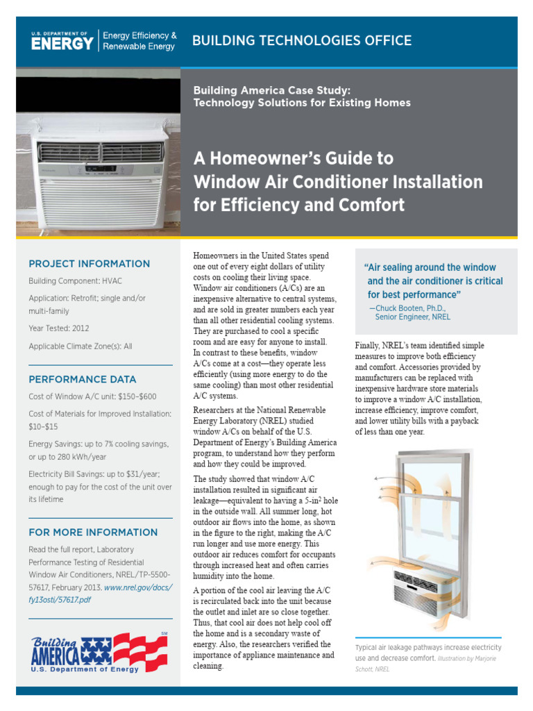 Home Guide To Install Ac | PDF | Air Conditioning | Efficient Energy Use