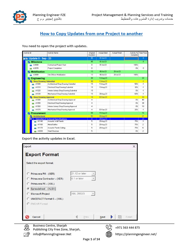 How To Copy Updates From One Project To Another | PDF | Microsoft Excel ...