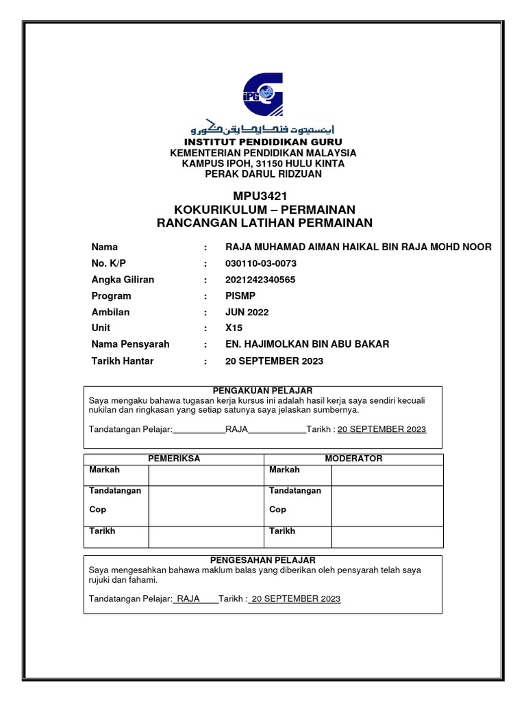 Mpu3421 Raja Aiman | PDF