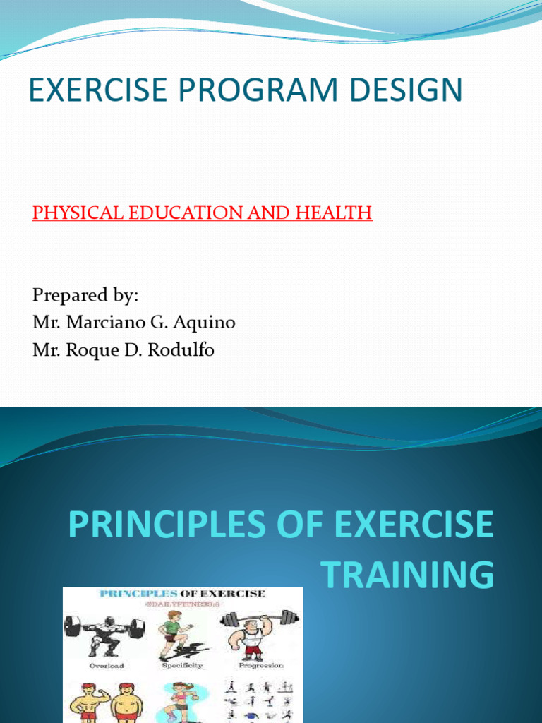 Exercise Program Design Principles | PDF | Physical Fitness | Cognitive ...