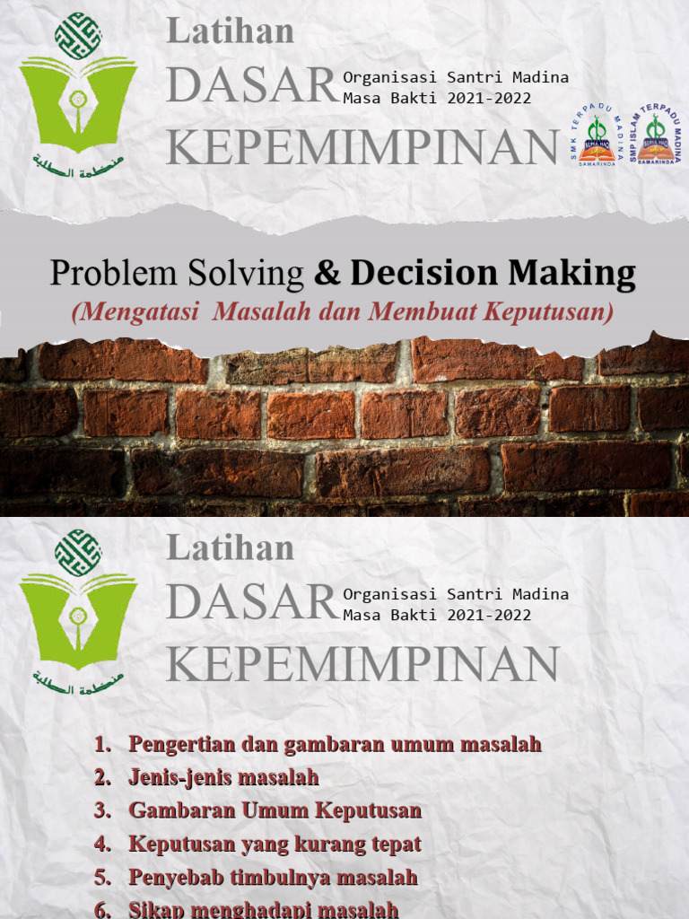 Problem Solving and Decision Making PPT | PDF